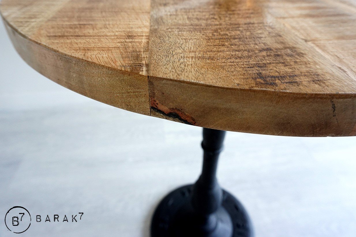 Table restaurant ronde industrielle bistrot 60 cm