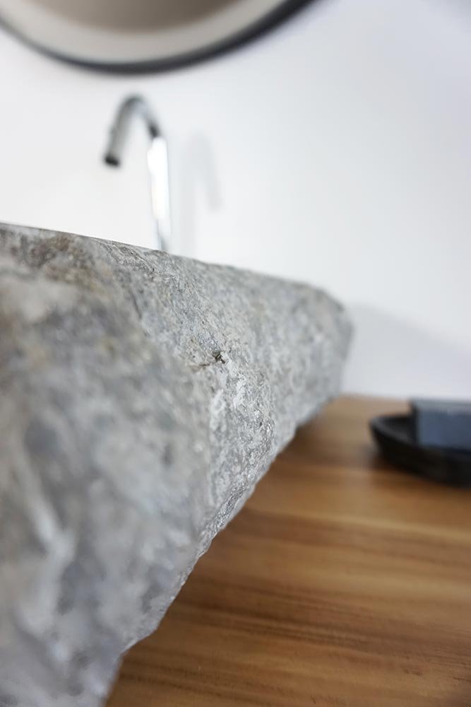 Vasque de salle bain à poser en pierre - Marmo